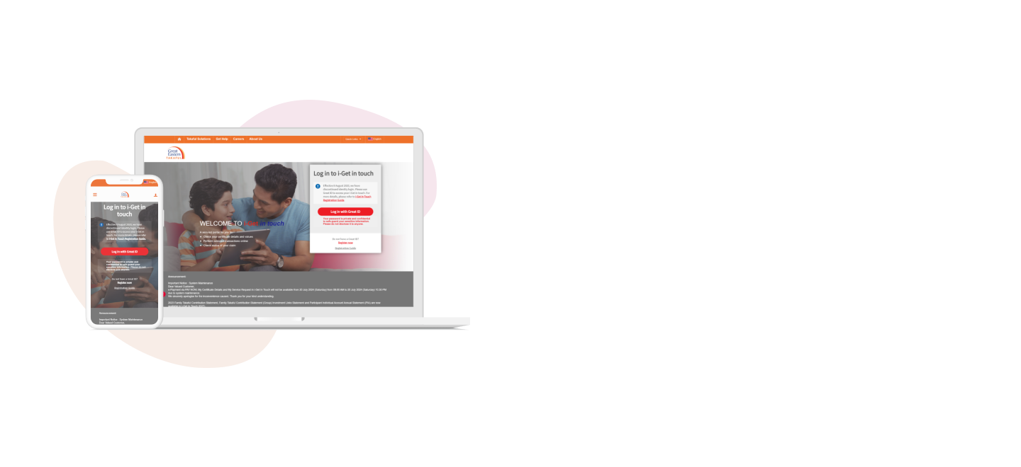 i-Get In Touch Online Portal for Users | Great Eastern Takaful